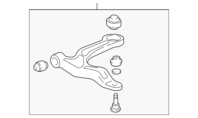 OEM 1999-2004 Honda Odyssey Lower Control Arm 51350-S0X-A02 | Honda ...