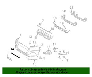86565-C2800 - Bumper Trim 2018-2019 Hyundai Sonata | AutoNation Parts