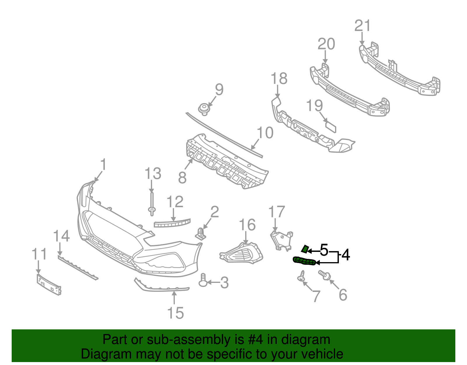 2018-2019 Hyundai Sonata Side Retainer 86513-C2AA0 | OEM Parts Online