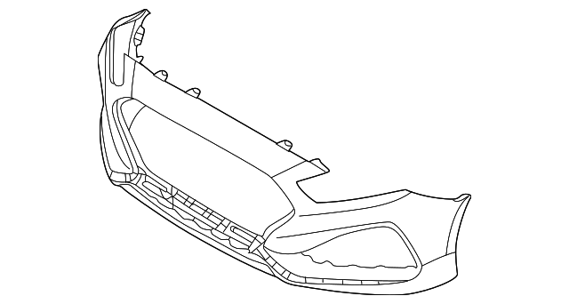 2018-2019 Hyundai Sonata Bumper Cover 86511-C2800 | QuirkParts