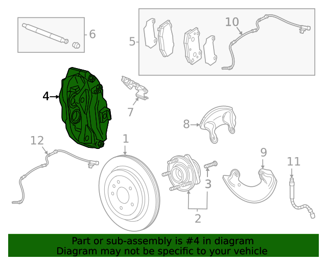 2022-2023 Cadillac F (S)Caliper 84984090 | GMPartsDirect.com