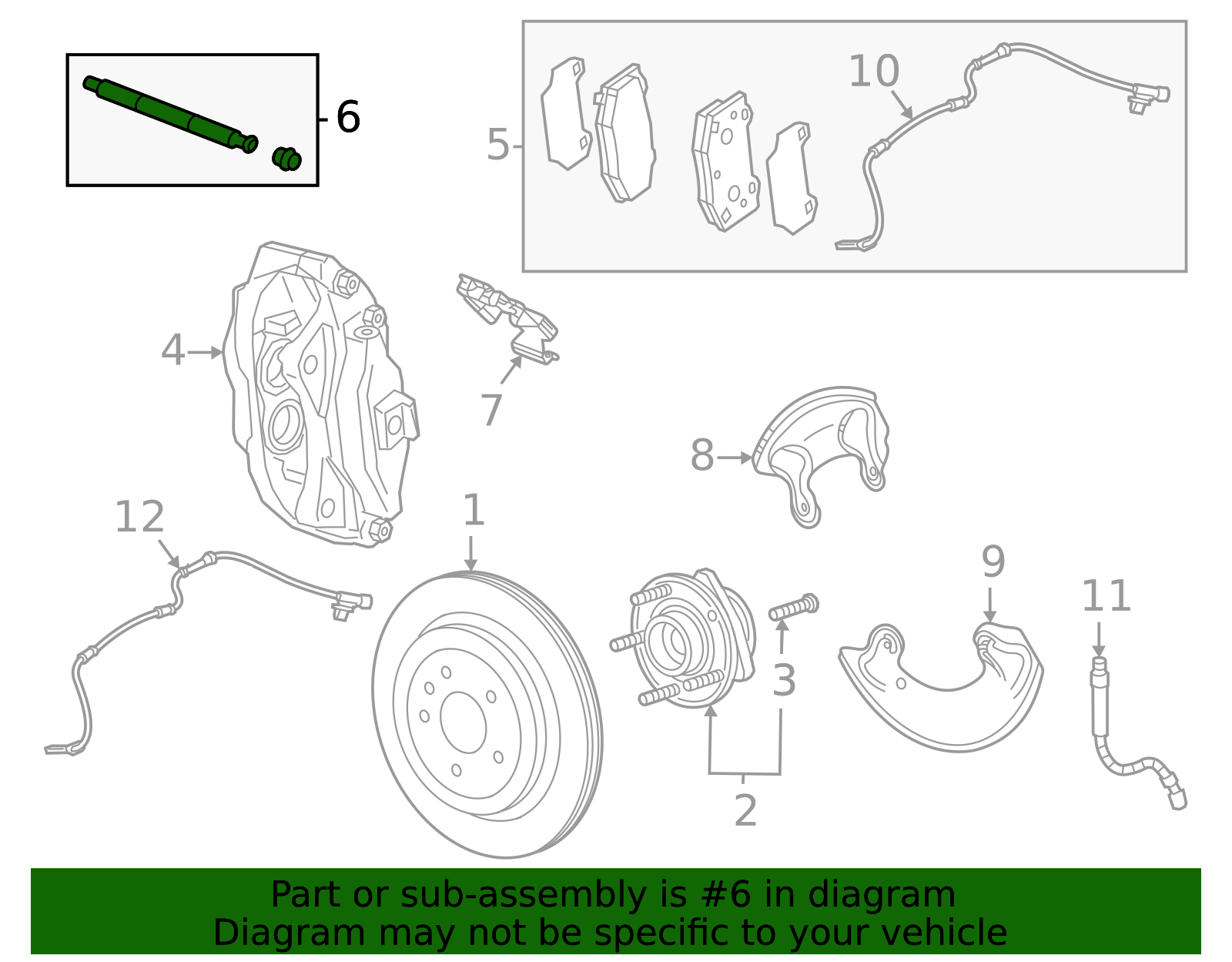 2004-2025 GM Rear Disc Brake Pad Guide Pins with Retainer 89047728 ...