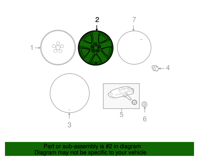 2007-2012 Lexus LS460 Wheel, Alloy 4261A-50210 | OEM Parts Online