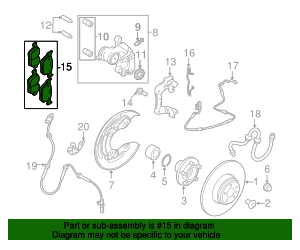 2015-2021 Land Rover Brake Pads LR160436 | LandRoverParamusParts