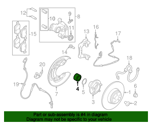 Genuine OEM Rear Wheel Bearing Part# LR125663 Fits 2012-2019 Land Rover ...