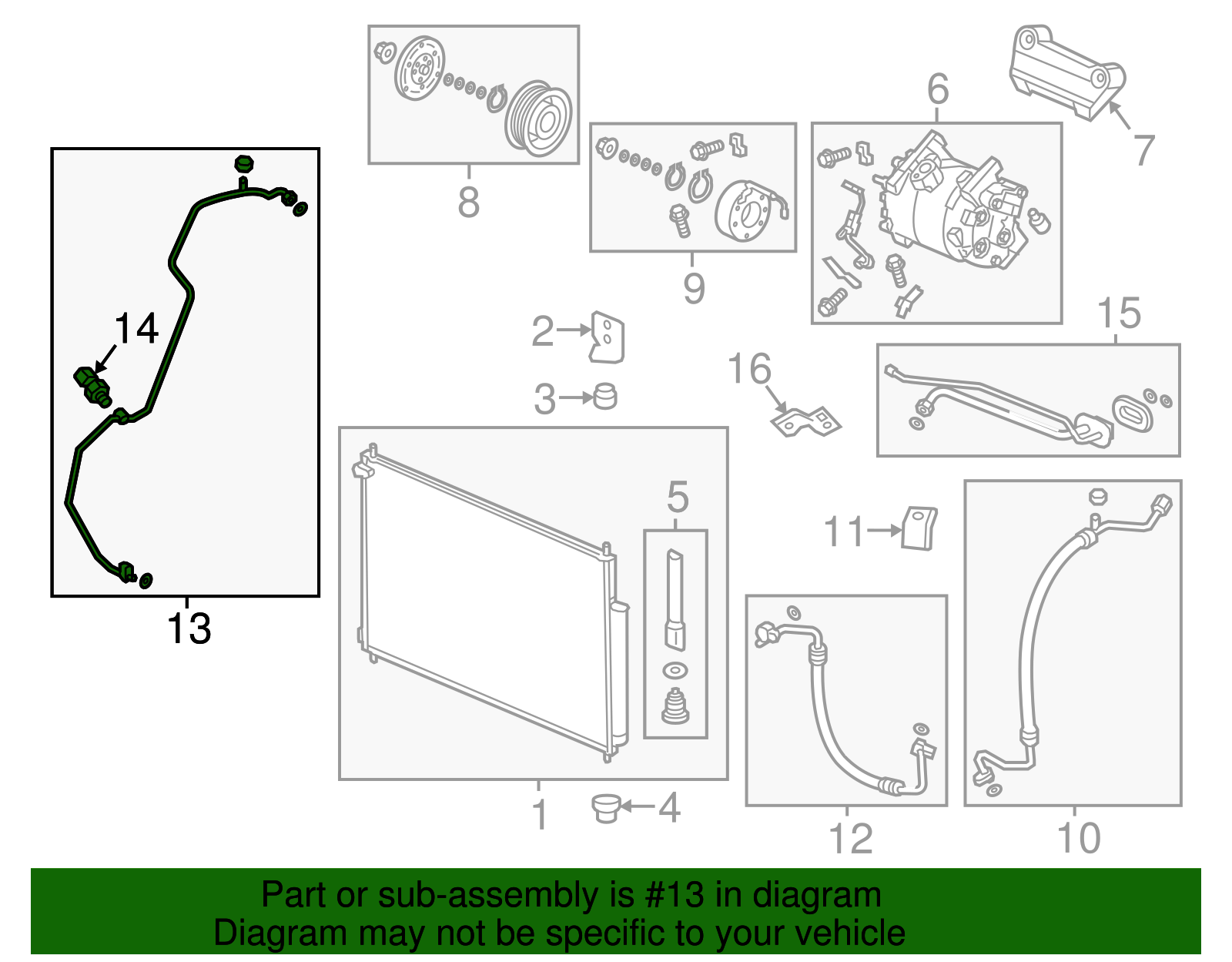 80341-T0G-A01 - Pipe Receiver - 2012-2014 Honda CR-V | Genuine Honda Parts
