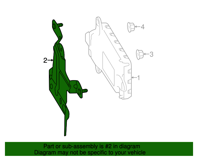 2013-2015 Mazda CX-5 Blind Spot Radar Mount Bracket KD31-67-Z1X ...