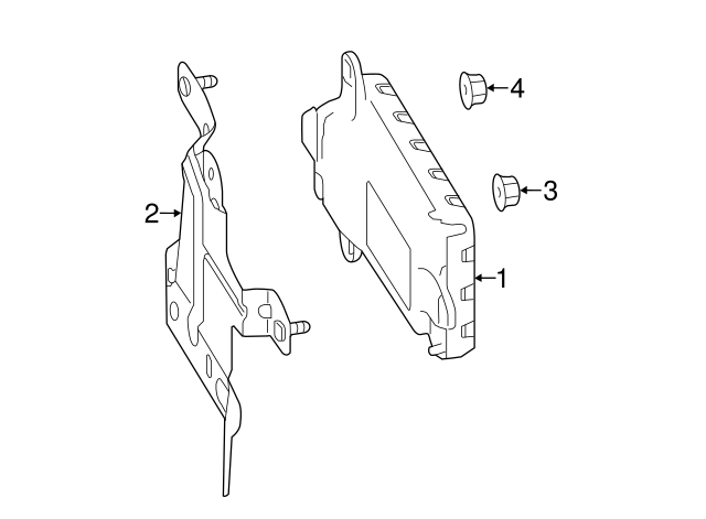 2013-2015 Mazda CX-5 Blind Spot Radar Mount Bracket - Passenger Side ...