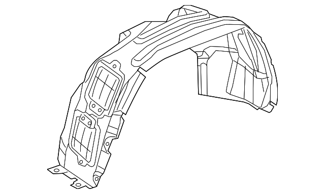 2019-2020 Jeep Cherokee Fender Liner - Driver's Side (LH) 68287923AC ...