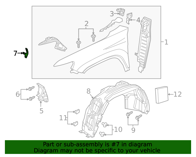 2019-2020 Jeep Cherokee Front Bracket - Passenger Side (RH) 68287962AA ...