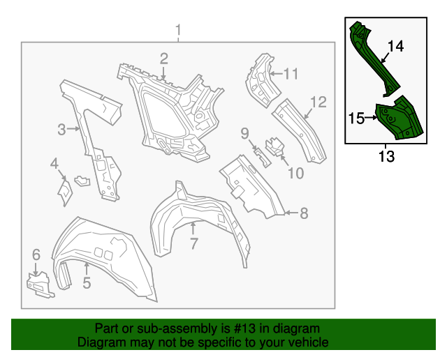 TK48-70-44X - Outer Pillar - 2016-2023 Mazda CX-9 | Mazda Swag