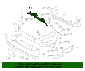 2018-2022 Ford EcoSport Center Support GN1Z-17C897-C | TascaParts.com
