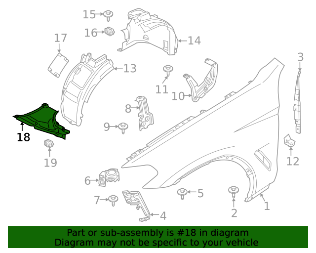 51717445679 - 2018-2021 BMW X3 Lower Panel (51-71-7-445-679) | BMW of ...