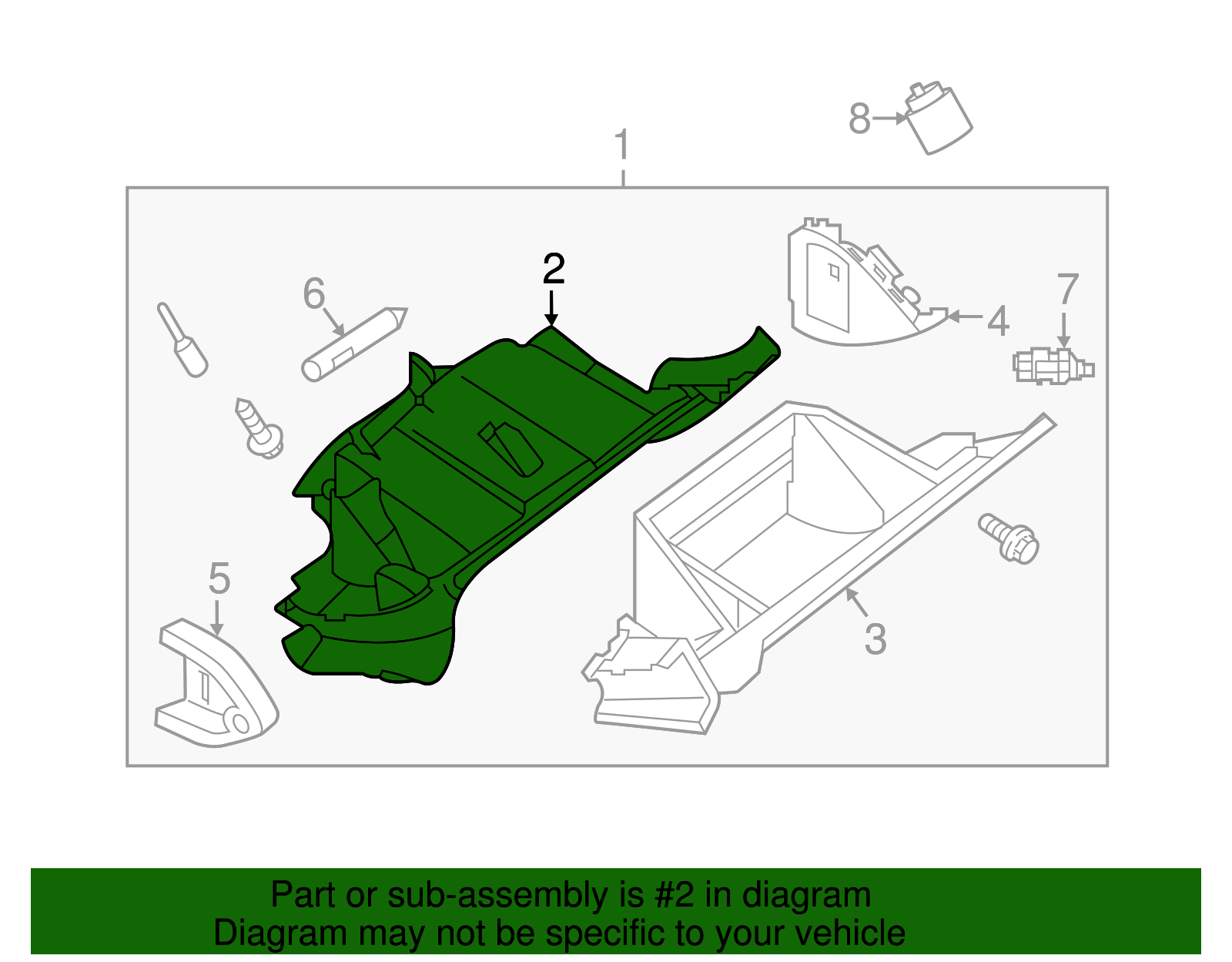 2013-2018 Nissan Altima Glove Box 68500-3TA0B | Temecula Nissan Parts