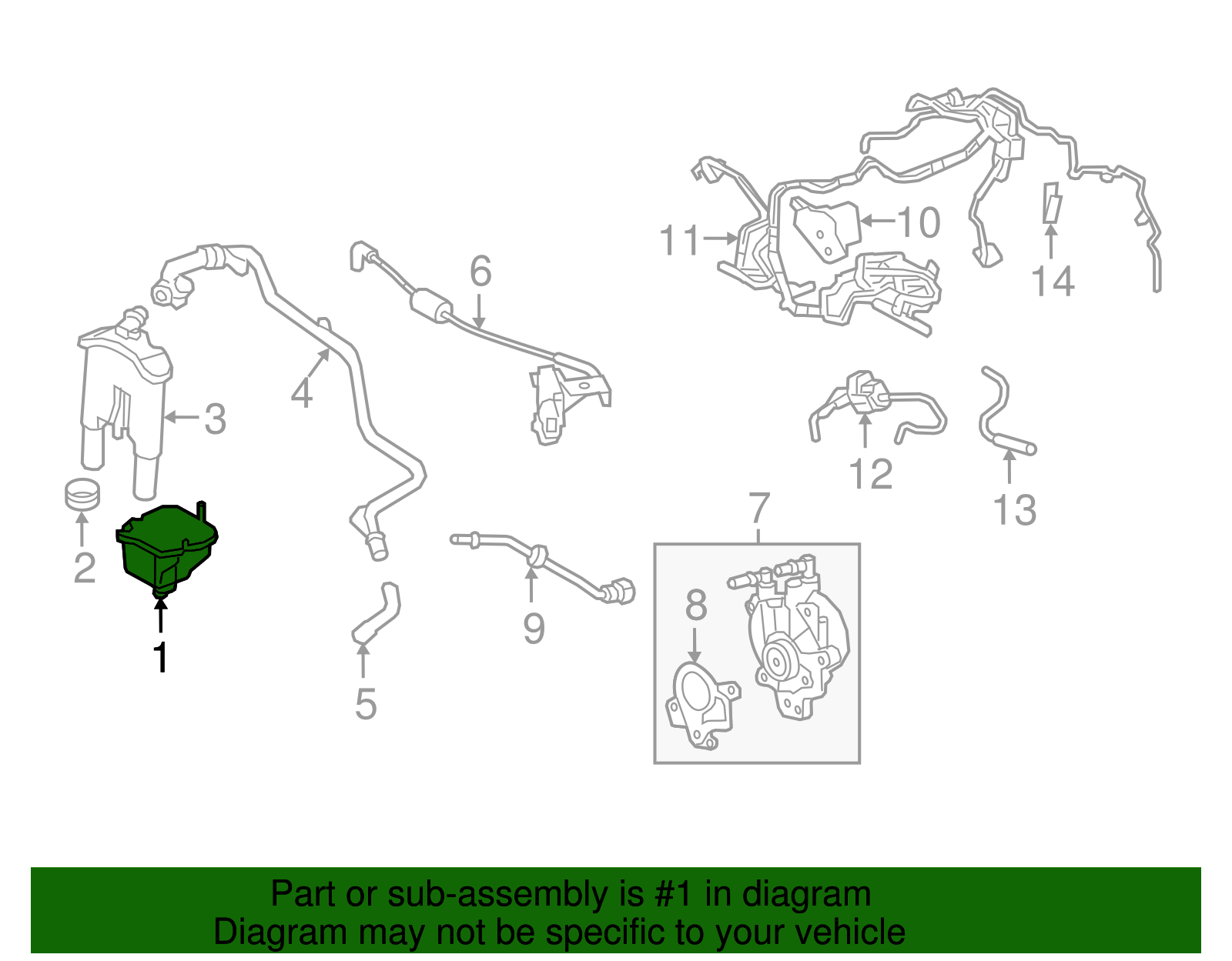2015-2021 Land Rover Reservoir LR013532 | OEM Parts Online