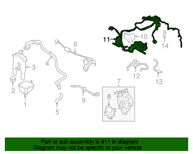 Genuine OEM Hose & Tube Assembly Part# LR078841 Fits 2016-2021 Land ...