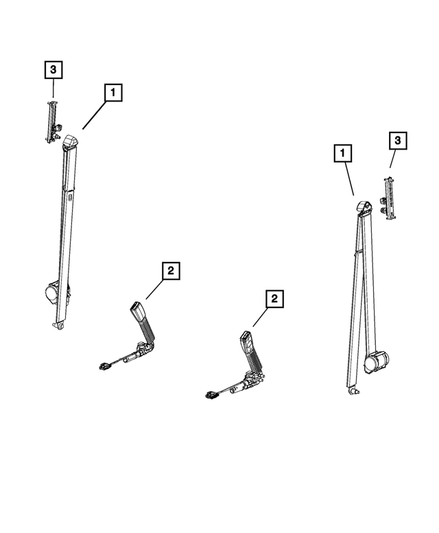 2014-2018 Ram Seat Belt Turning Loop Adjuster 68134671AB ...