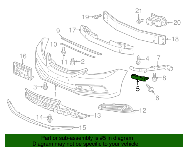 2012-2015 Honda Civic Spacer 71193-TR0-A01 | OEM Parts Online