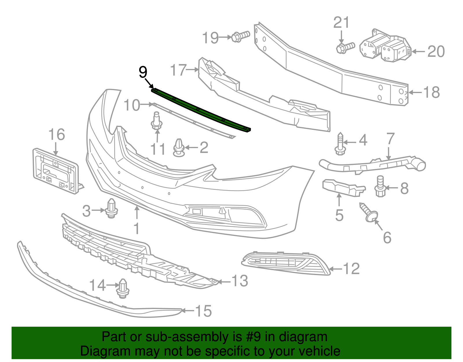 71110-TR7-A00 - 2012-2015 Honda Civic - Spoiler Front Lip | Genuine ...