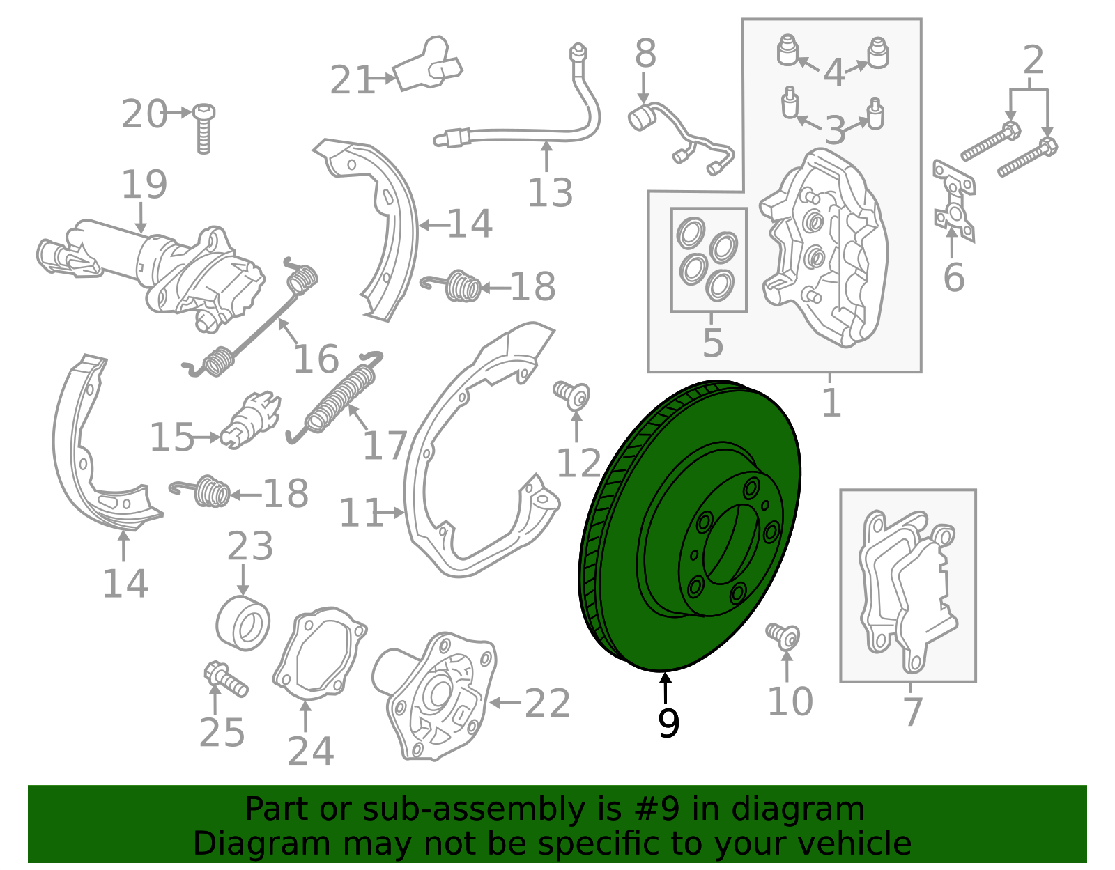 2017-2024 Porsche Disc Brake Rotor 9Y0-615-601-R | Sunset Porsche Parts