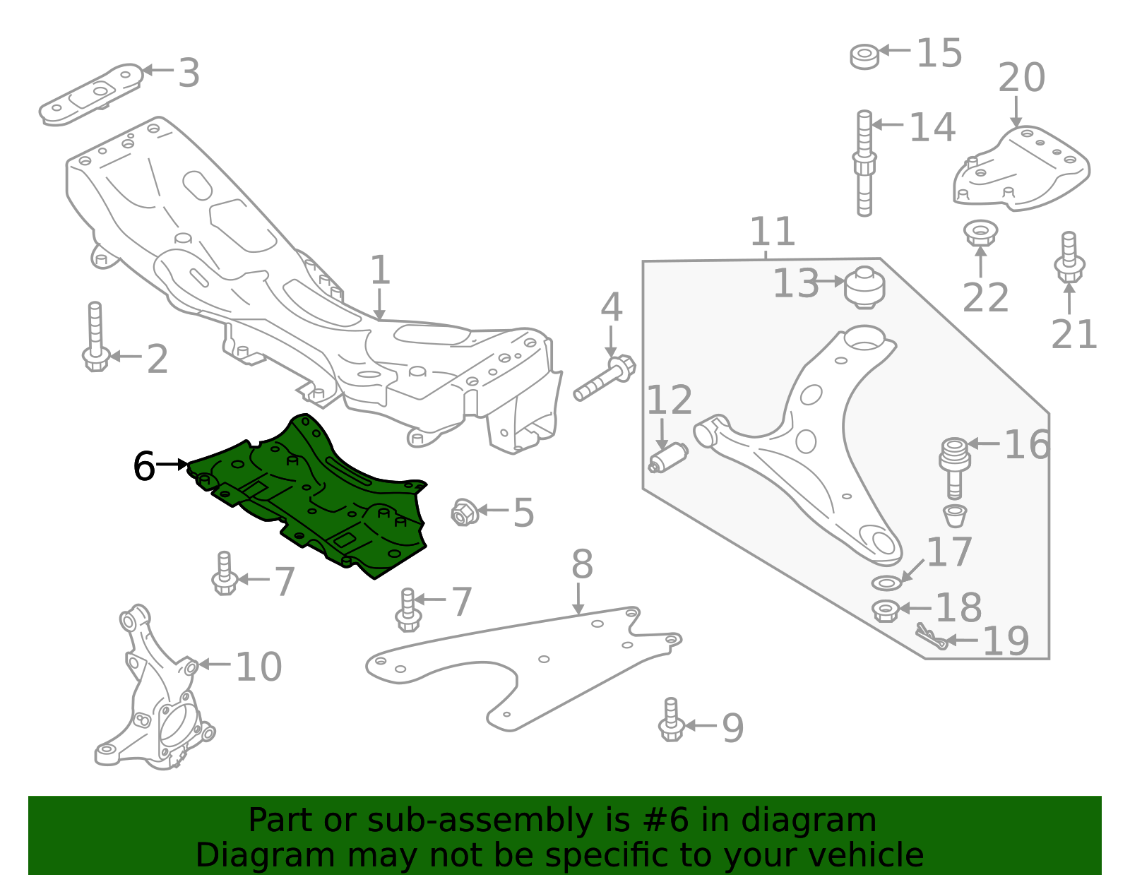 2017-2025 Subaru Support Cover 20107FL020 | Subaru OEM Parts Online