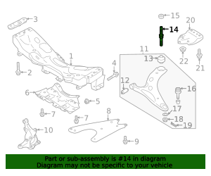 2017-2025 Subaru Lower Control Arm Stud 901370011 | Subaru Parts Store