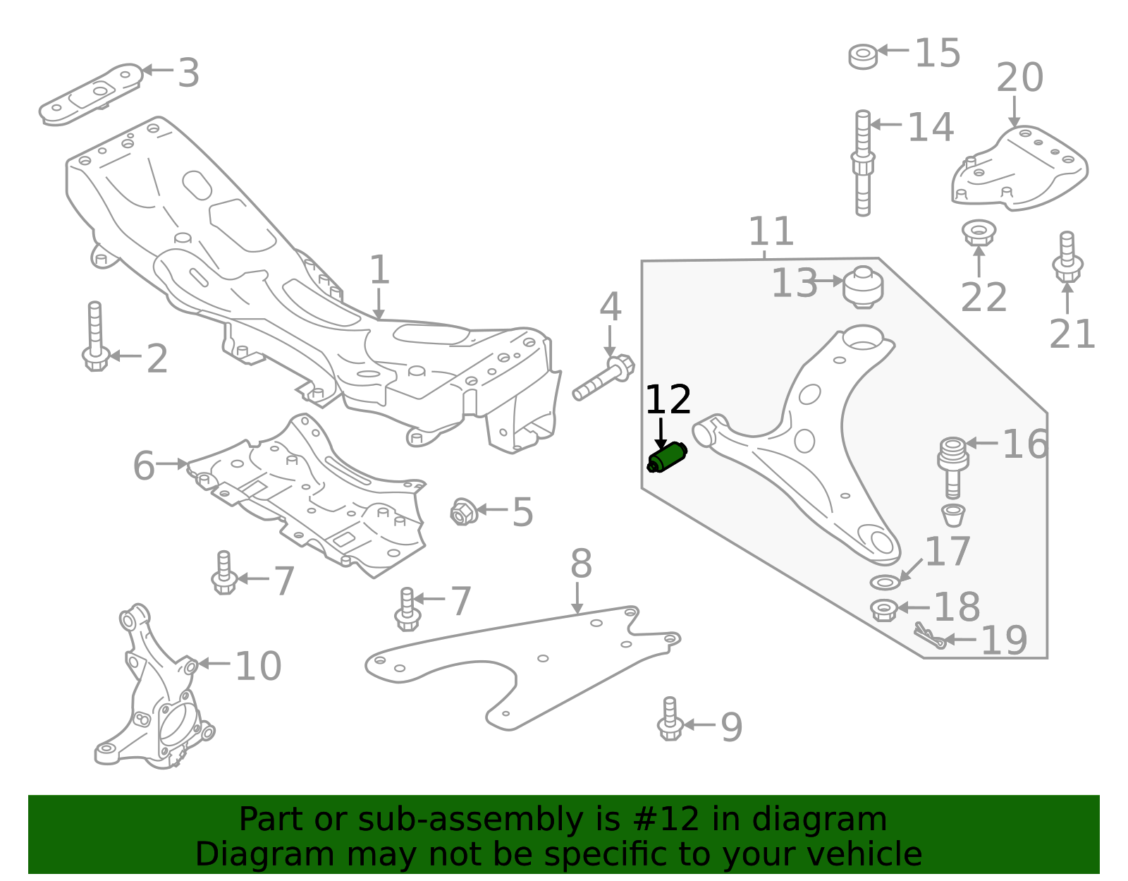 2006-2025 Subaru Suspension Control Arm Bushing (Front) 20204AG030 ...