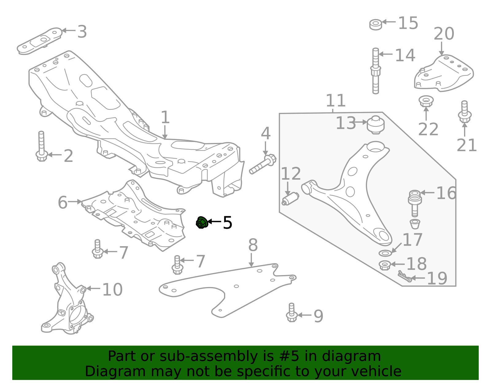 2010-2025 Subaru Adapter Lock Nut 902350006 | Subaru Parts Guys