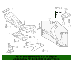 2017-2025 Subaru Lower Control Arm Stud 901370011 | Subaru Parts Store