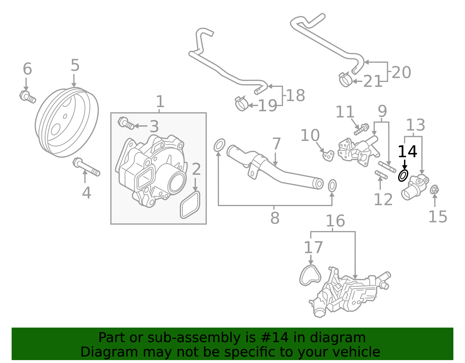PYFB-15-169 - Engine Coolant Outlet O-Ring - 2018-2020 Mazda | Mazda ...