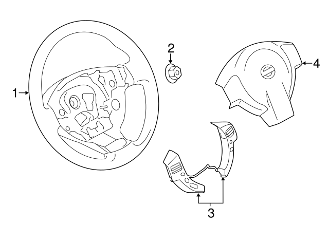 19318140 GM Steering Wheel | GM Parts Store