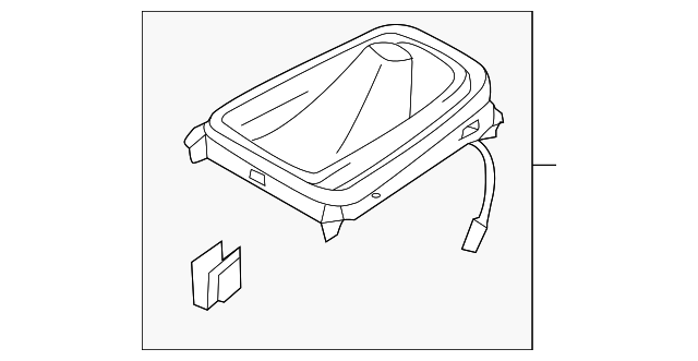 Genuine OEM Ford Part - Bezel DG9Z-7D443-EA | Genuine OEM Ford Parts ...
