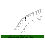 73164-TLA-A01 - Clip B, Roof - 2017-2020 Honda CR-V | Genuine Honda Parts