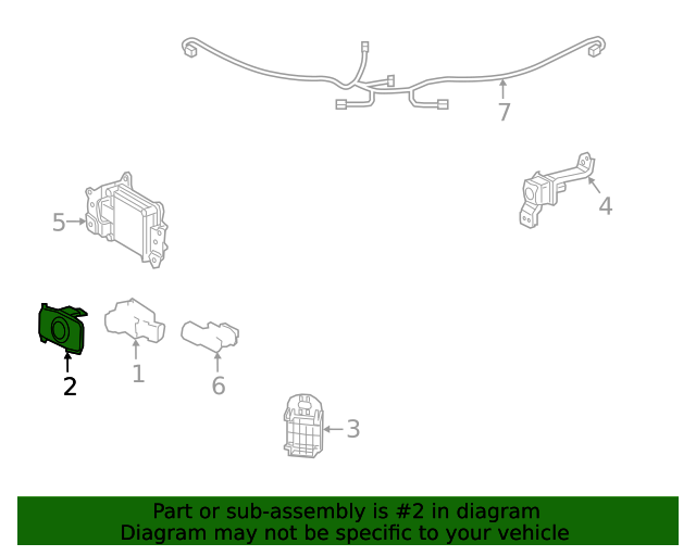 89348-33270-C0 - Parking Aid Sensor Housing 2021-2024 Toyota Camry ...