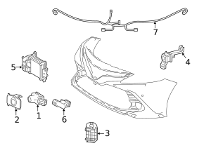 2021-2023 Toyota Camry Park Sensor Retainer 89348-33280-B1 | Toyota ...