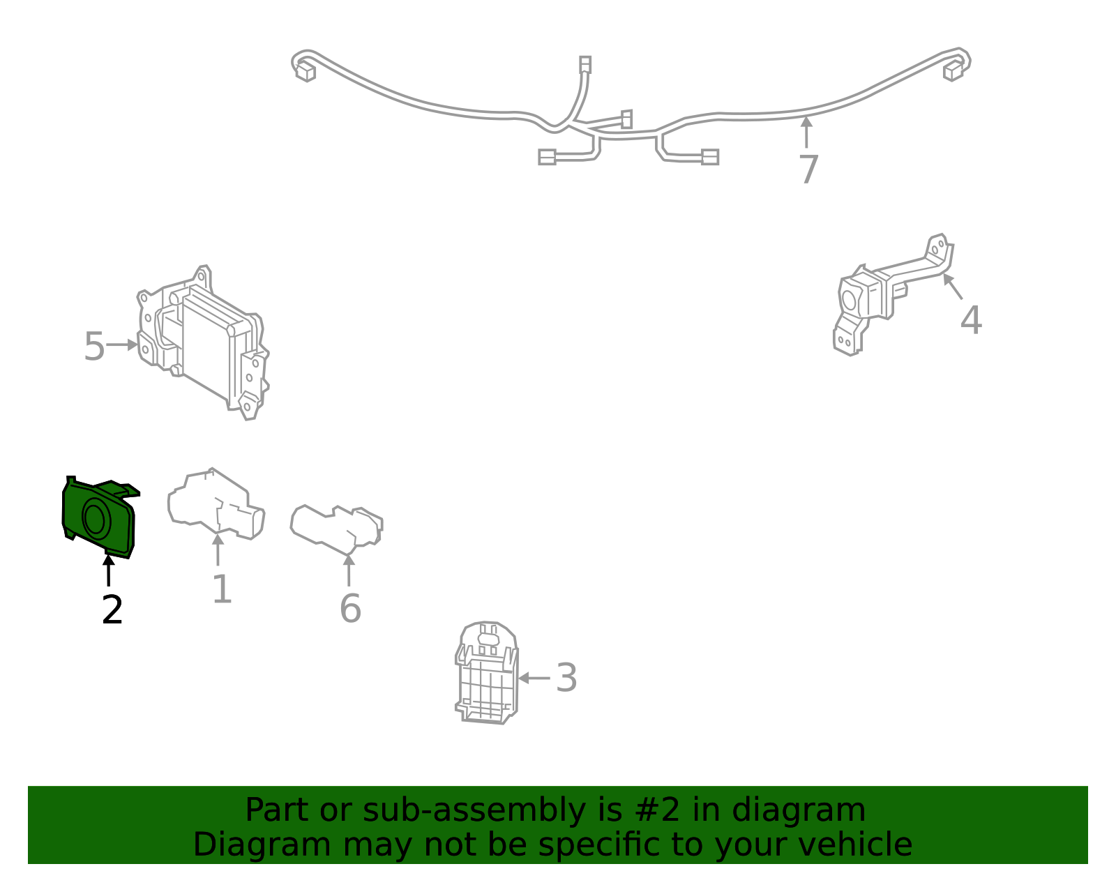 2023-2024 Toyota Camry 2023-2024 Toyota Camry - Park Sensor Retainer ...