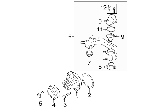 2006 Ford Explorer Water Pump