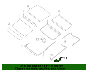 2016-2020 Nissan Maxima Link - Passenger Side (RH) 91554-4RA1A ...