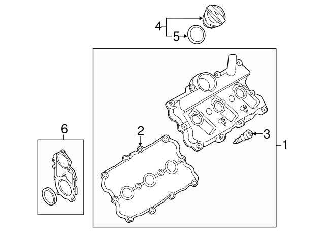 946-105-135-46 - Valve Cover 2015-2018 Porsche | AutoNationParts.com