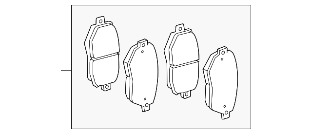 2006-2020 Lexus Disc Brake Pad Set Front 04465-30500 | OEM Parts Online