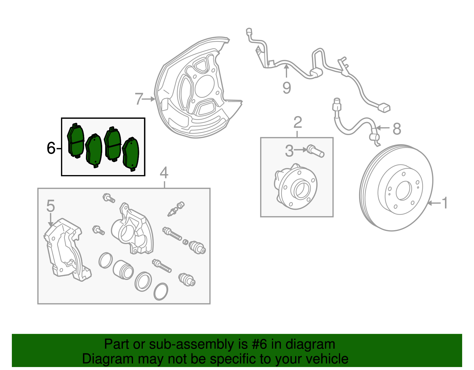 2006-2020 Lexus Disc Brake Pad Set Front 04465-30500 | OEM Parts Online