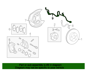 2014-2020 Lexus ABS Sensor Wire 89516-53080 | OEM Parts Online