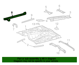 57013-60010 - Side Member - 2008-2021 Toyota Land Cruiser | OEM Genuine ...