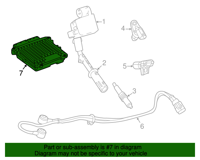 278-900-12-00-87 - Engine Control Module (ECM) 2014-2017 Mercedes-Benz ...