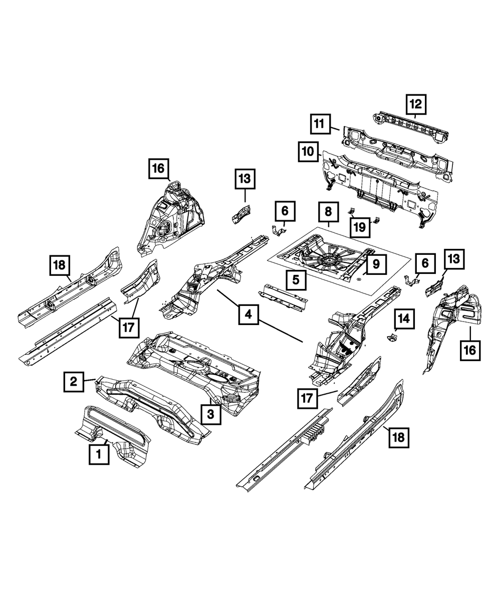 2015-2022 Jeep Renegade Fascia Bracket 68250850AA | Mopar eStore