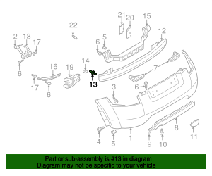 N-909-135-02 - Rear Body Panel Rivet 2000-2006 Audi | Audi OEM Parts