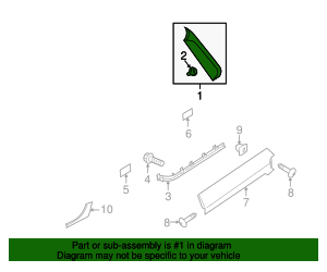 87370-A9000 - Pillar Molding - 2015-2021 Kia Sedona | Kia Auto Parts