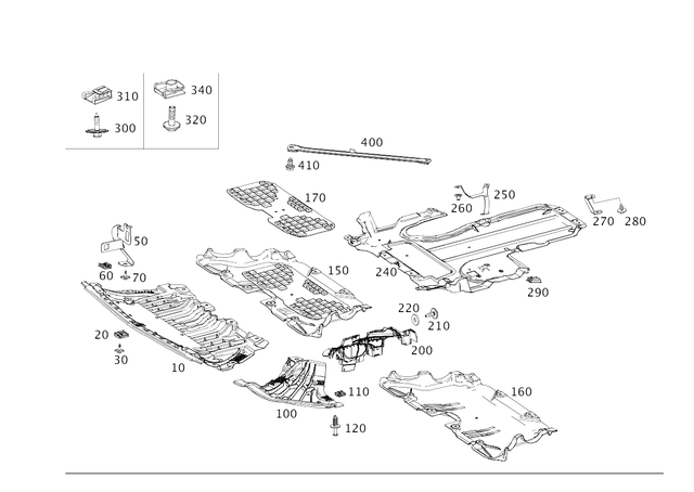 2015-2023 Mercedes-Benz Cover, Engine Comp Lower 213-524-66-00 | MB OEM ...