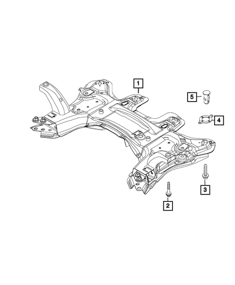 Front Suspension, Strut and Cradle for 2015 Fiat 500 | Mopar eStore