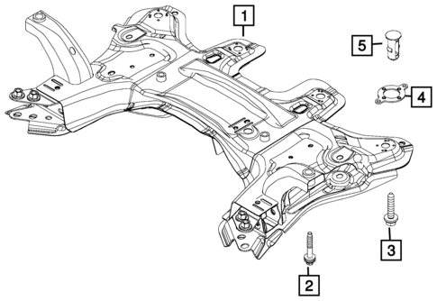 Front Suspension, Strut and Cradle for 2015 Fiat 500 | A Mopar Store